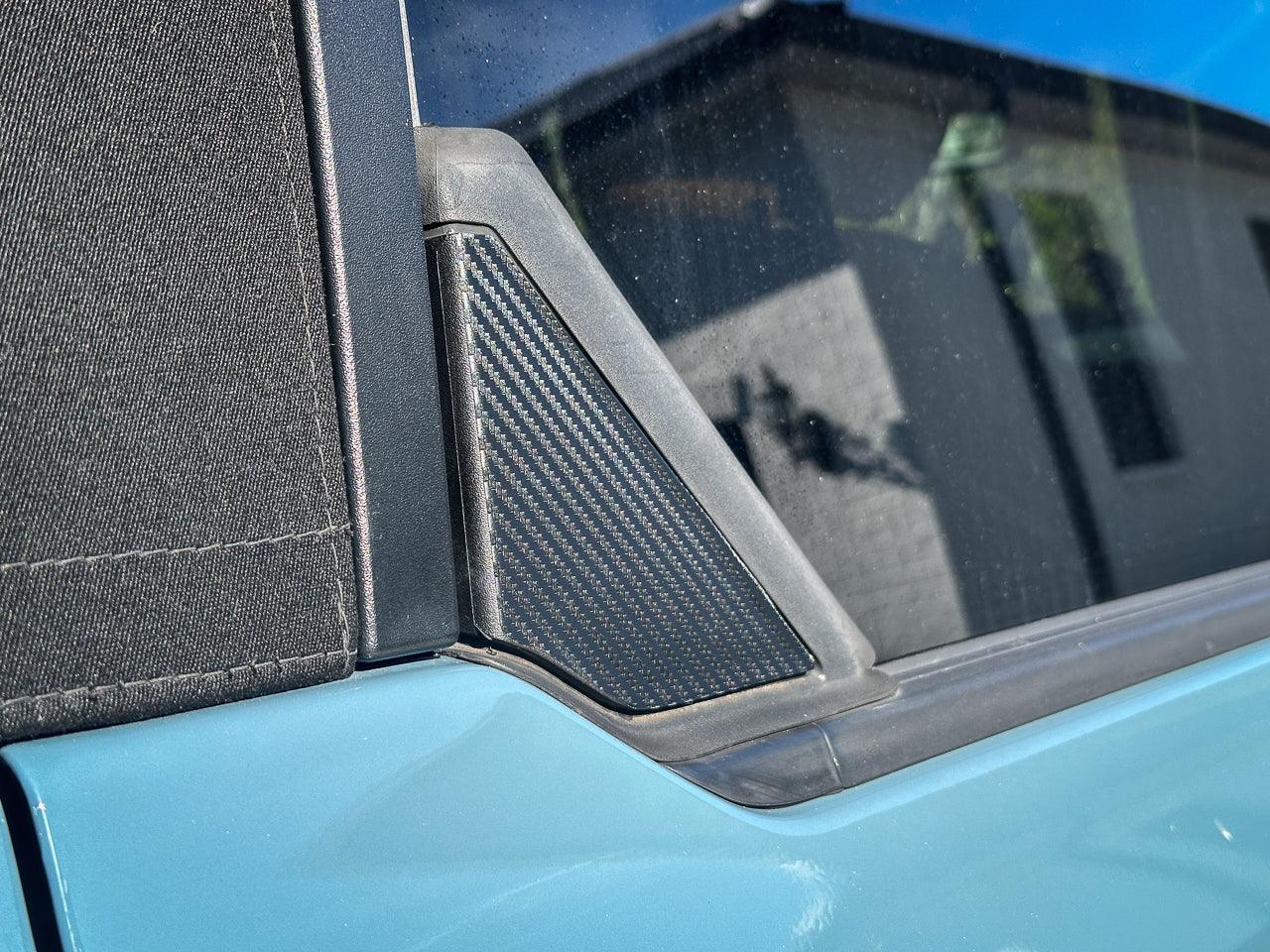 3D Carbon Rear Window Triangle Overlay - 2021+ Bronco 4 Door – Bucking ...